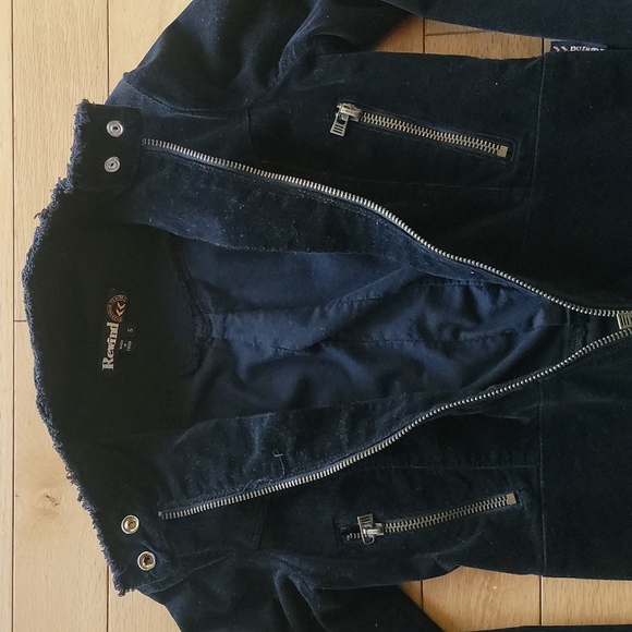 Rewind | Jackets & Coats | Rare Rewind Fine Corduroy Raw Hem Motobiker ...